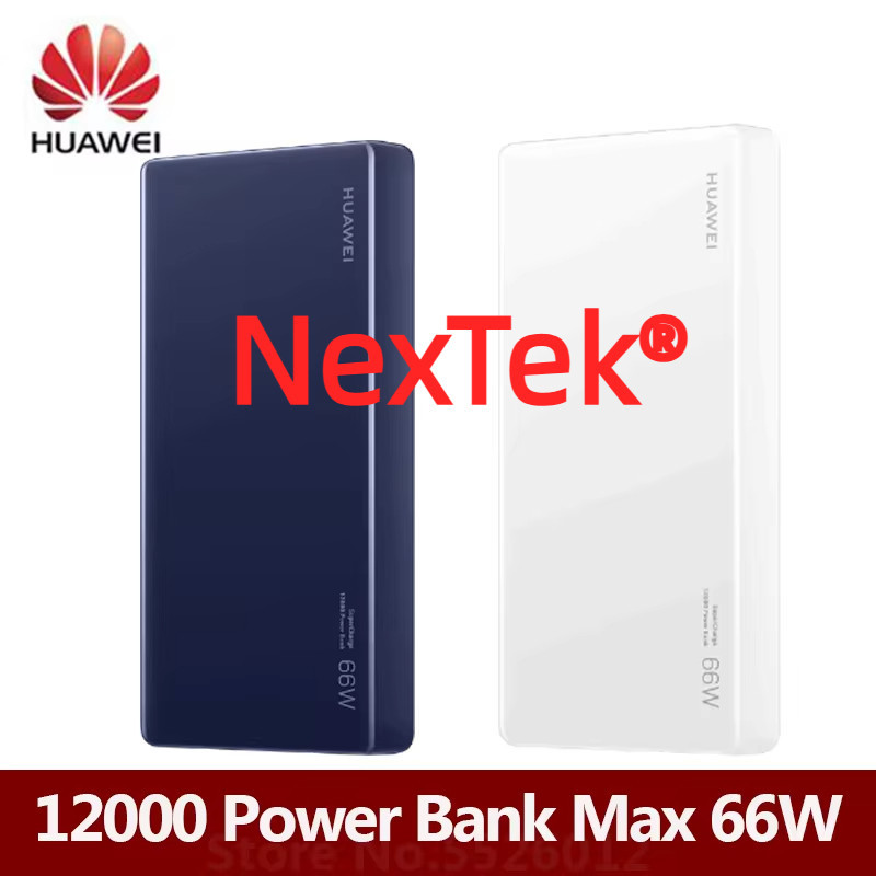 แท้100% HUAWEI 66W PowerBank Huawei 12000 66W SuperCharge Power Bank แบบพกพาสองทางชาร์จเร็วการ ...