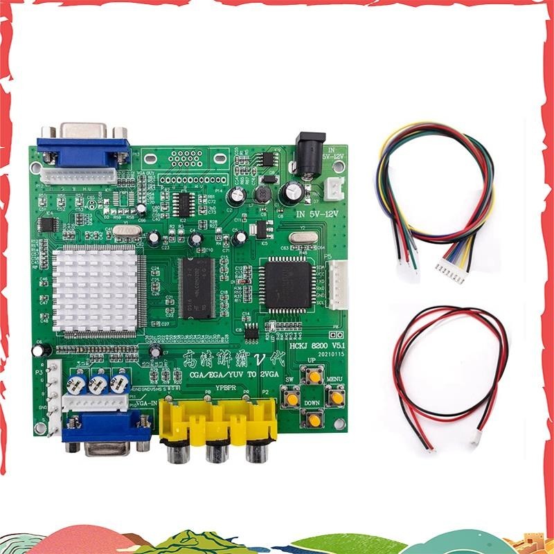 Super Arcade เกม RGB//YUV/CGA ถึง VGA เอาต์พุต HD Video Converter ...