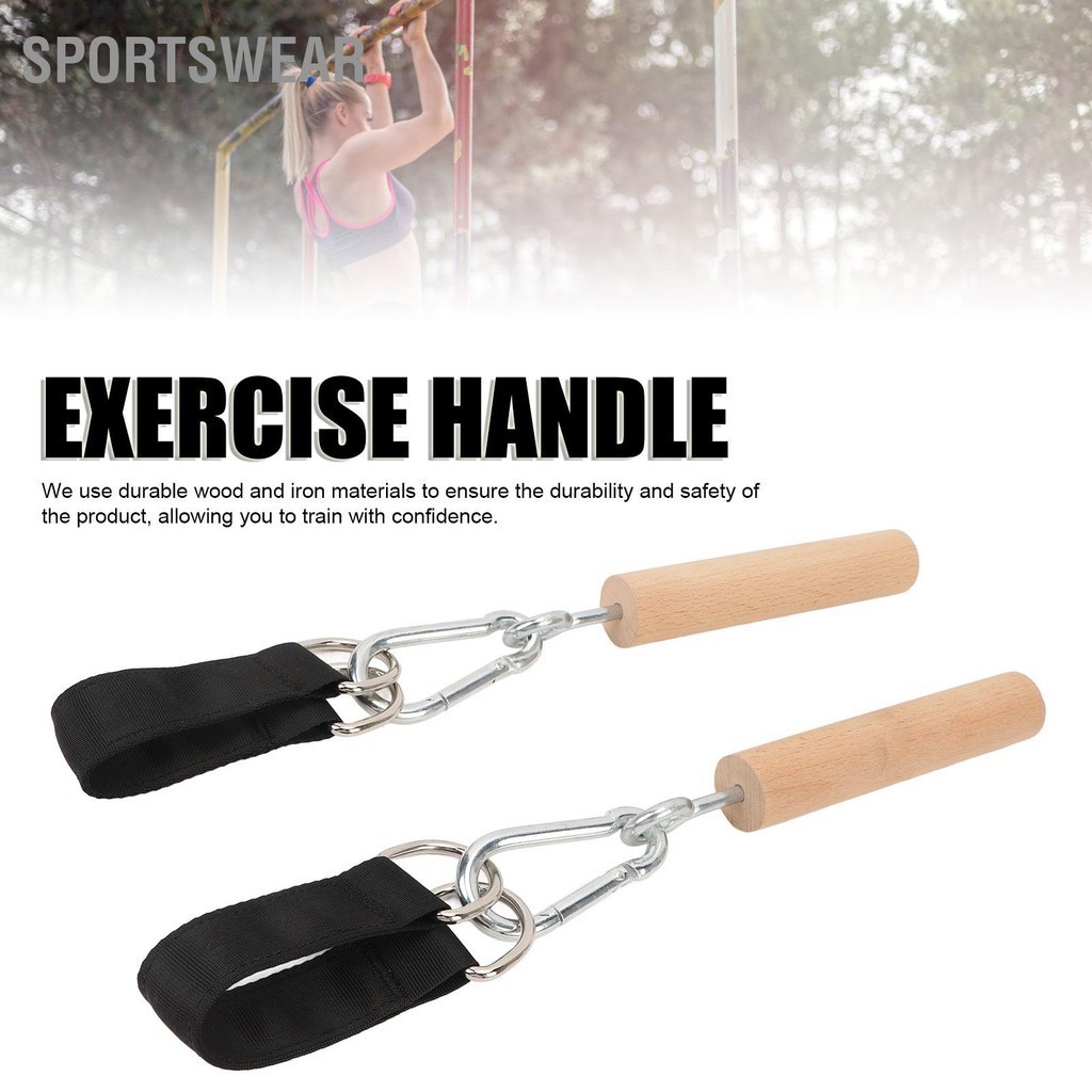 Sportswear 1 คู่ Pull Up Handles สิ่งที่แนบมาทนทานแบบพกพา Grip การ ...