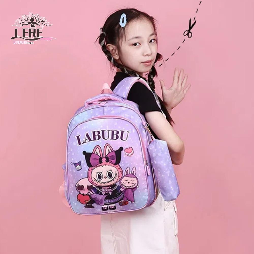 Jeremy1 Labubu Backpack, Nylon Noctilucent Labubu Daypack, Cute ...