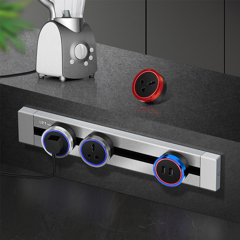 Kxn Power Extension Track Socket Surface ติดผนัง Tabletop Kitchen ...