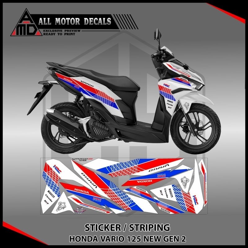 New Vario 125 Gen 2 Sticker / New Honda Vario 125 Striping 2023,2024 ...