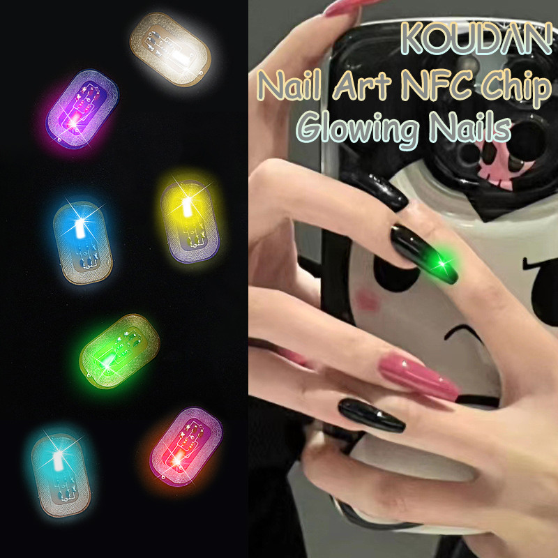 Nail Art NFC Luminous Nail Decorative Nail Sticker แต่งเล็บอัจฉริยะ ...