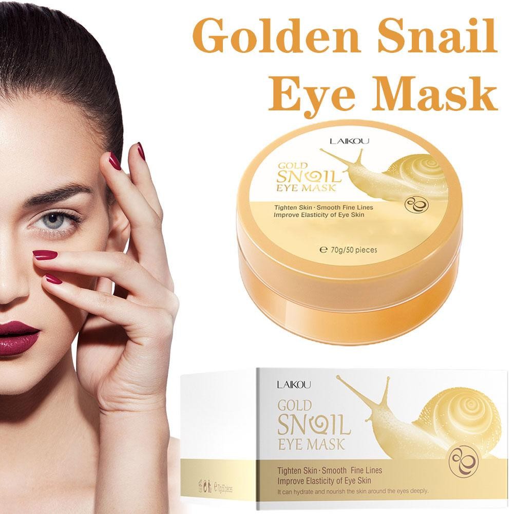Laikou Golden Snail Eye Mask Patch Moisturizing Hydrating Eye Care Skin ...