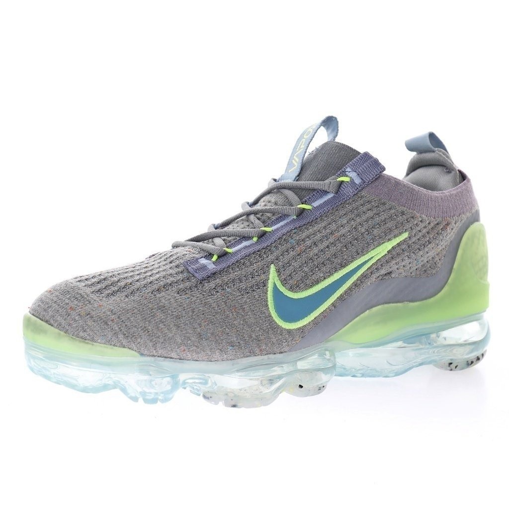 จุดผู้ชาย Nike Air VaporMax Flyknit 2021สีขาวลายสีดำและสีขาวหลากสีวิ่ง ...