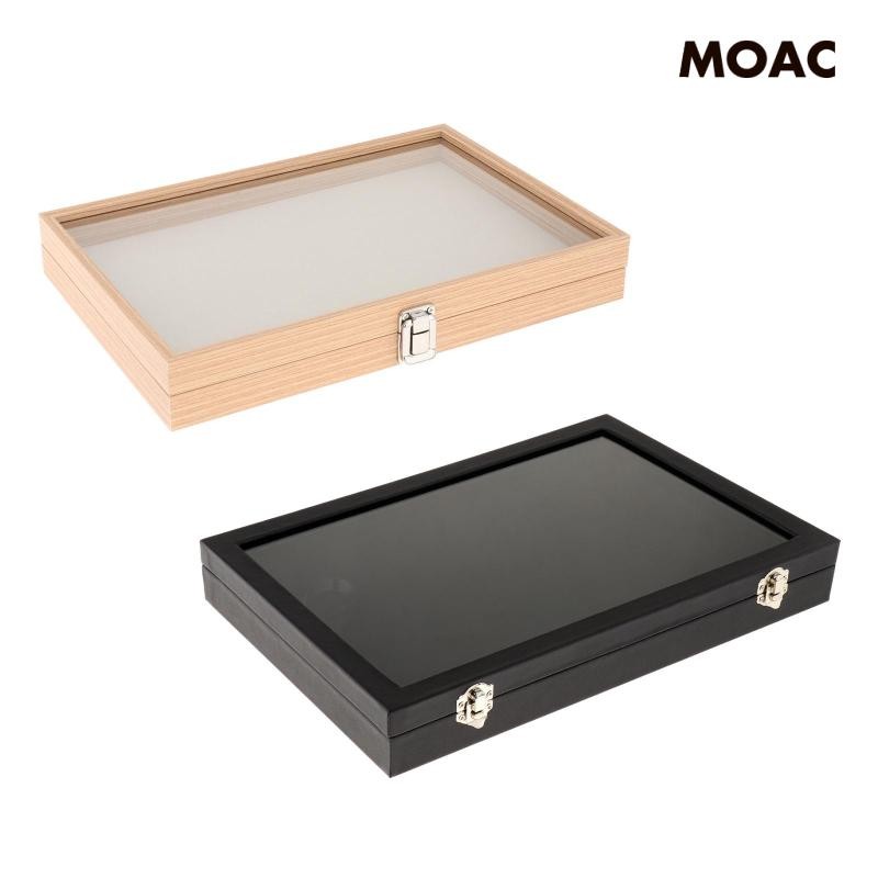 [ Pin Display Case Pin Organizer Glass Top Frame Showcase Pin Holder ...