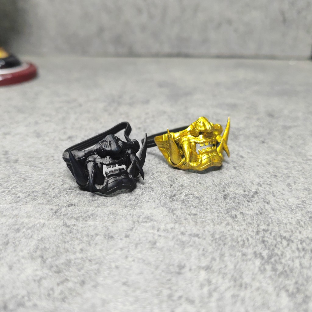 Fangs Samurai Mask 1/6 อุปกรณ์เสริมโมเดลทหารสไตล์ญี่ปุ่น Prajna ...