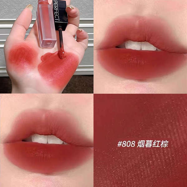 ลิปสติก ลิปลากลาส Perfect Diary Bionic Membrane Lip Stain 808 Matte ...