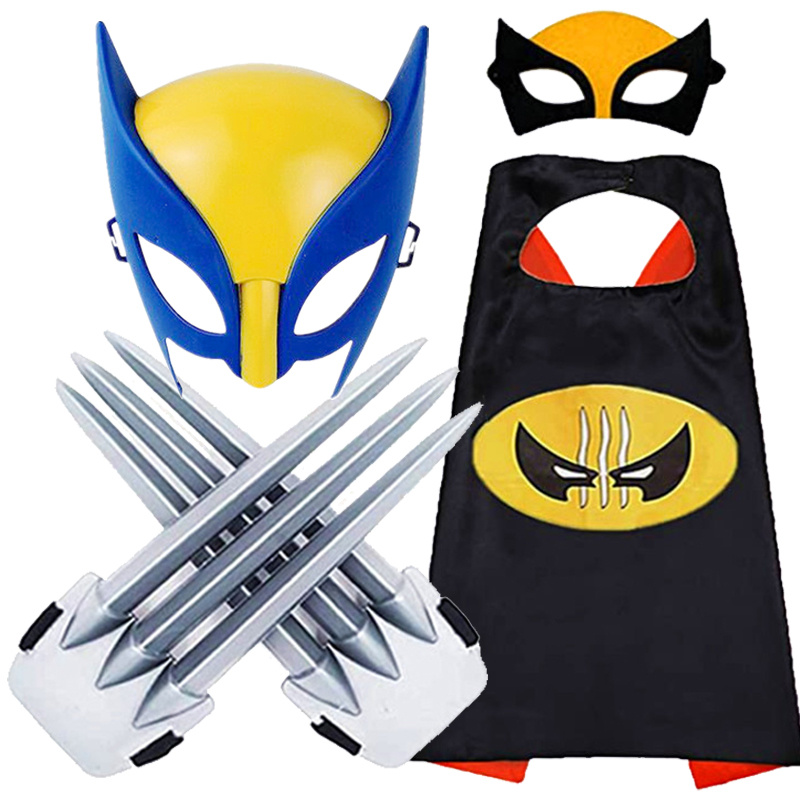 Avengers Wolverine Cloak Mask Claws ฮาโลวีนเด็กแต่งตัวเครื่องแต่งกาย ...