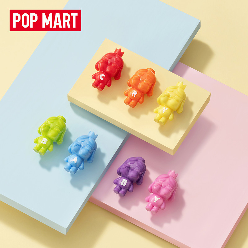 Popmart CRYBABY MINI Doll Gradient Rainbow Color series 彩นีออนซีรีส์ ...