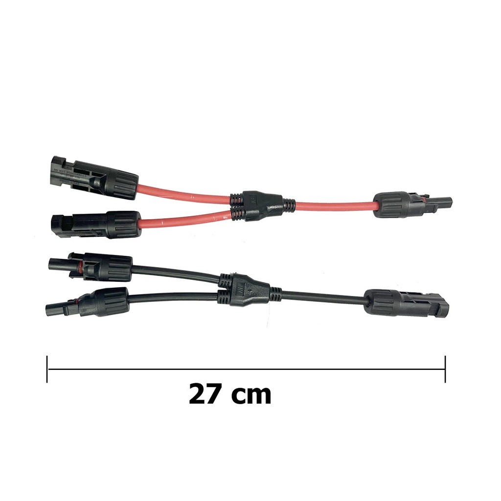 MC4-Y2 สาย Y MC4 ต่อแผงโซลาร์เซลล์ เข้า 1 ออก 2 | Shopee Thailand