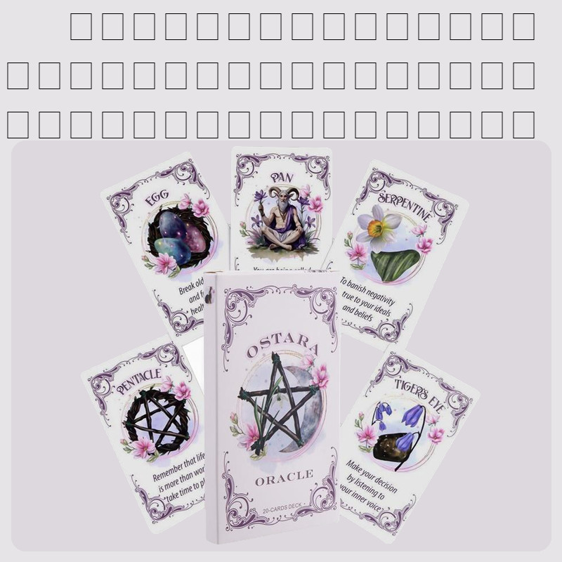 Ostara Oracle Spring Equinox Oracle Cards English Tarot 20 การ์ด ...