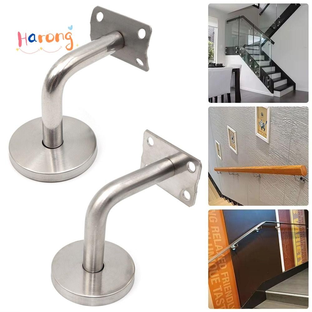 HARONG 1 ชิ้น Handrail Bracket,ราวบันได Guardrail สแตนเลส Hand Rail ...