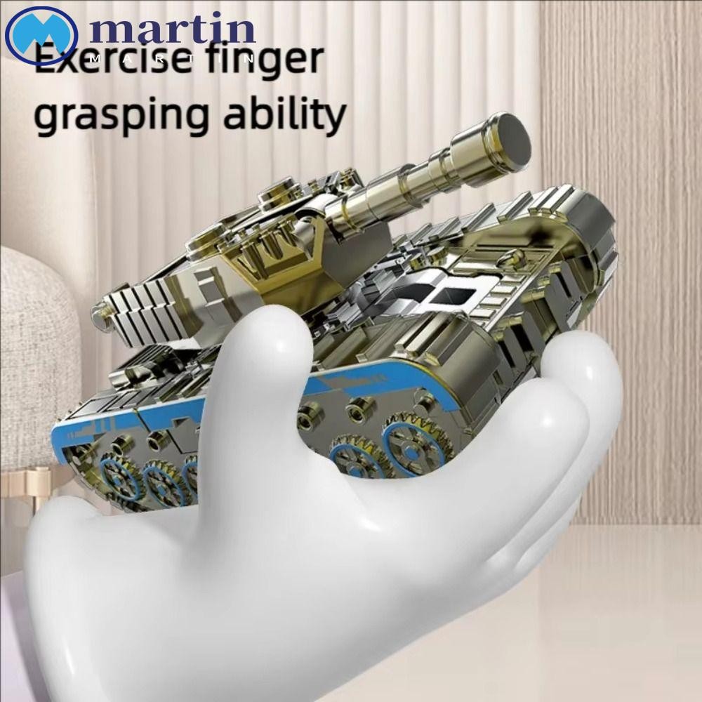 MARTIN Deformed Tanks Robot Fidget Gyro, ของเล่นบีบอัดปลายนิ้วพลาสติก ...