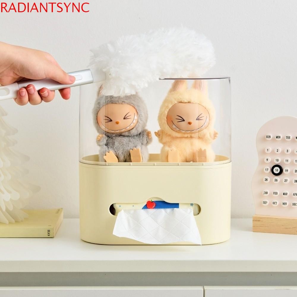 RADIANTSYNC Labubu จี้กล่อง,กล่องกระดาษทิชชู Multi-Functional Labubu ขาตั้งจอแสดงผล,ตุ๊กตากล่อง ...