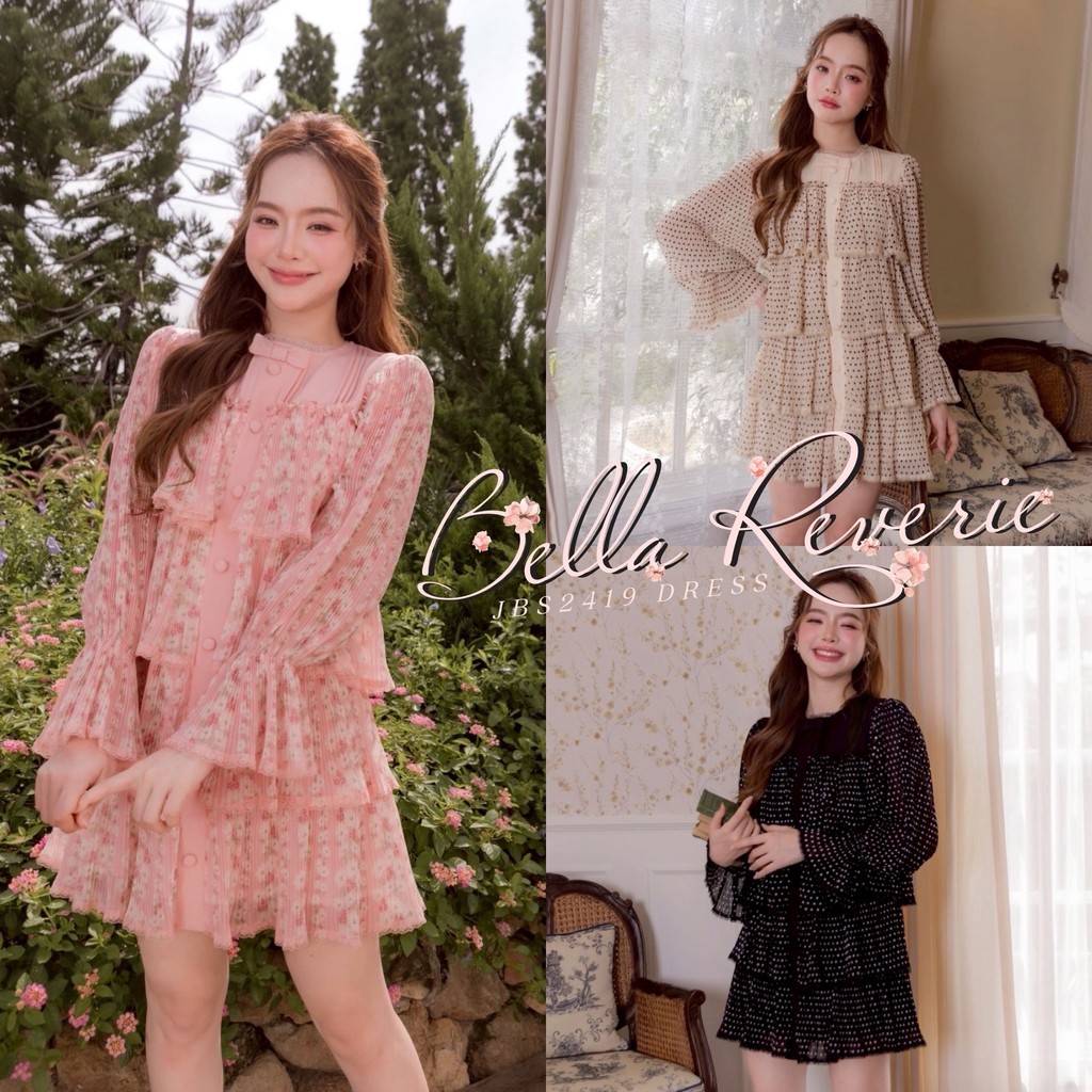 #JBS2419 Bella Reverie Dress Joobs studio | Shopee Thailand