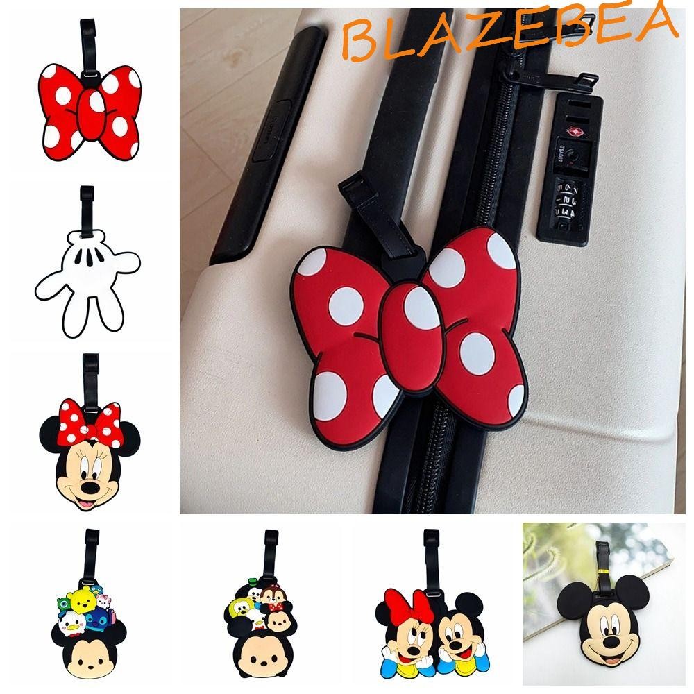 BLAZEBEA แท็กกระเป๋าเดินทางการ์ตูน, แท็กกระเป๋าเดินทางเครื่องบินมิกกี้มินนี่, การ์ดข้อมูลแบบนุ่ม ...