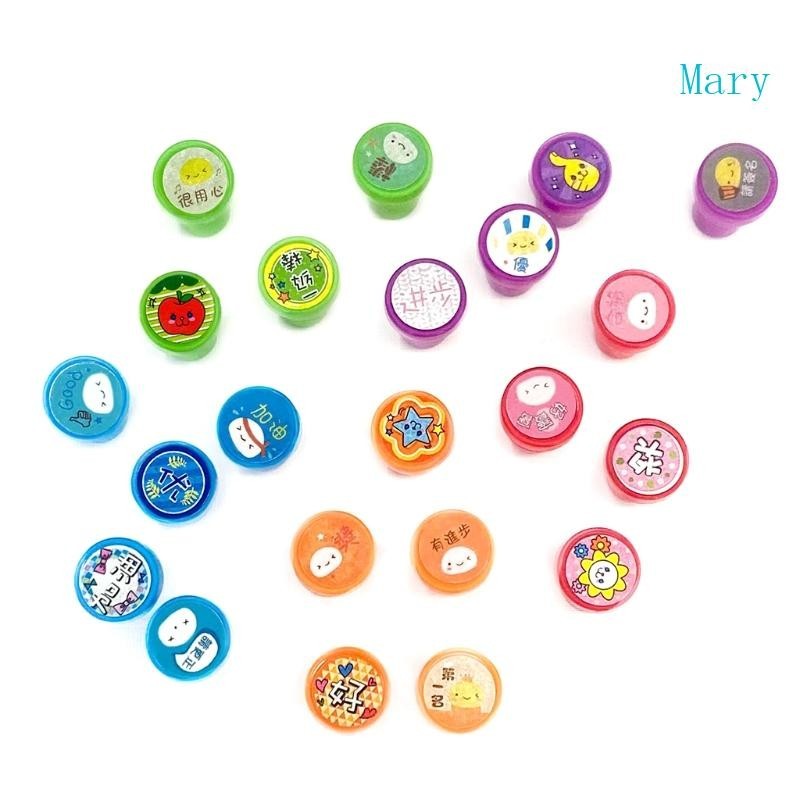 Mary 10 ชิ้นเด็กสนุกการ์ตูน Self Inking แสตมป์ยาง Scrapbooking น่ารัก ...