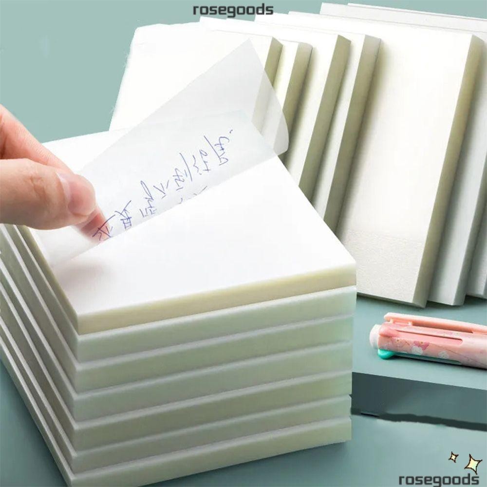 Rose Sticky Notes 50 แผ่นต่อเล่ม Memo Pads Waterproof Pocketbook Simple ...