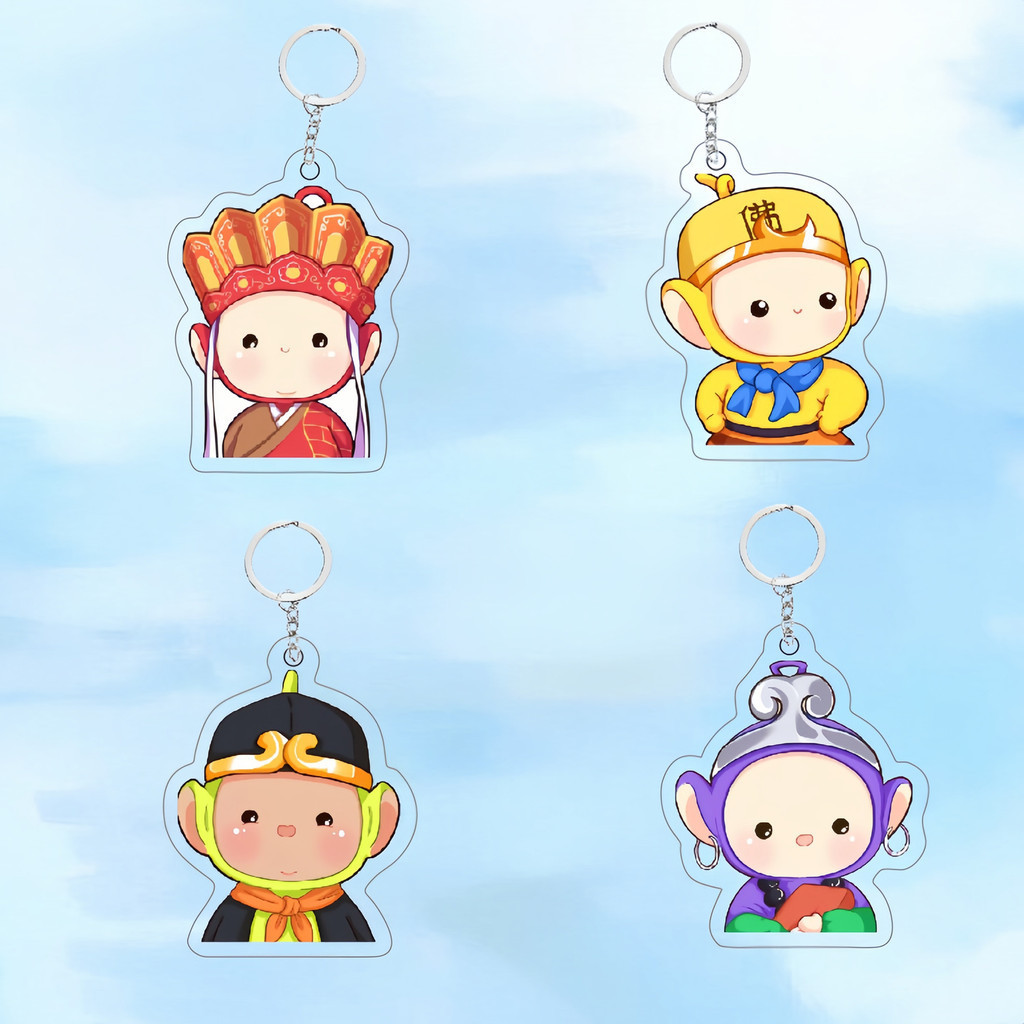 [จี้] Little Red Book Teletubbies Tang Monk สี่ฝึกงานพวงกุญแจอะคริลิค ...