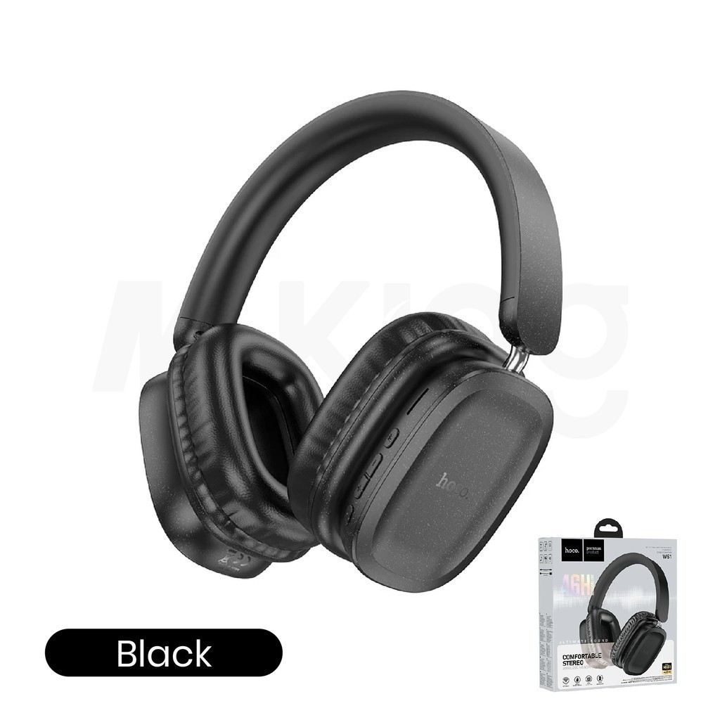 HOCO W51 หูฟังบลูทูธ BT headphone หูฟังครอบหู แบบไร้สาย เชื่อมต่อง่าย ใช้งานได้นานถึง 46 ช.ม ...