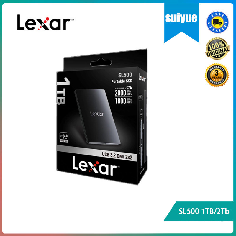 Lexar SL500 1TB / 2TB /4TB SSD แบบพกพา USB 3.2 Gen 2x2 แบบพกพา SSD ...