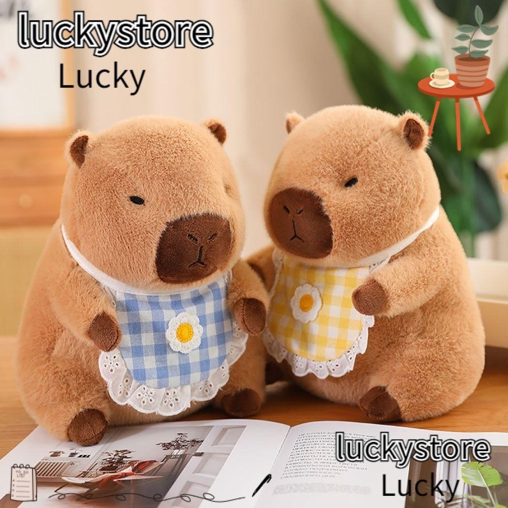 Lucky Capybara ตุ๊กตา, ตุ๊กตาสัตว์ Plush Capybara ของเล่นตุ๊กตา ...