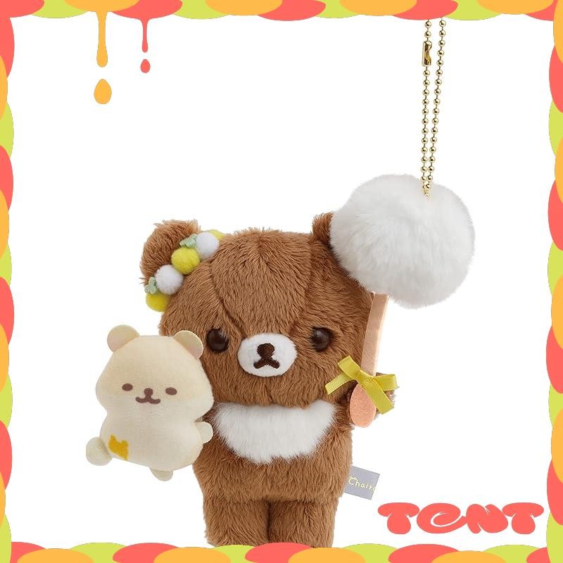 San-X Rilakkuma "แดนดิไลออนและหนูแฮมสเตอร์แฝด" แขวนตุ๊กตา Chairoikoguma ...