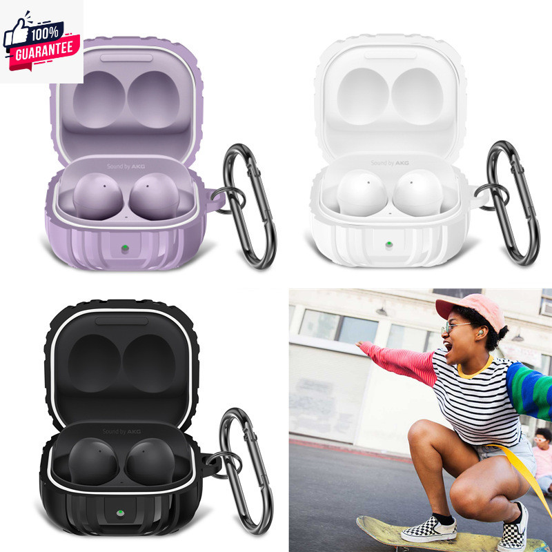 เคส Samsung buds live /pro/2/2pro/FE คลิปล็อค หาย เคสแข็ง พร้อมที่คล้อง ...