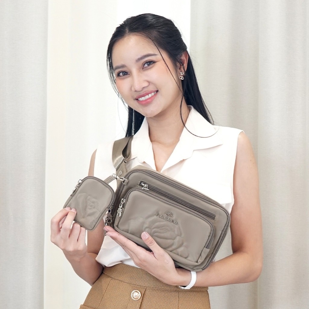 [ร้านนี้เข้าร่วม Easy E-Receipt] Hadara Story 16 กระเป๋าคาดอก คาดเอว ไซส์ M ช่องจัดเก็บ 22 ช่อง ...