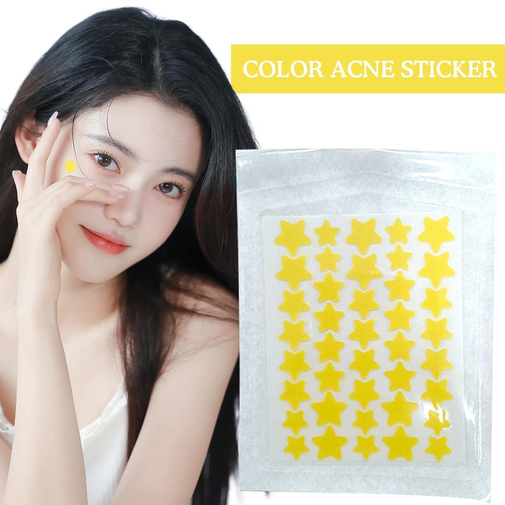 แผ่นแปะสิวรูปดาวสีสันสดใส Hydrogel Beauty Sticker แผ่นแปะสิว U7b0 ...