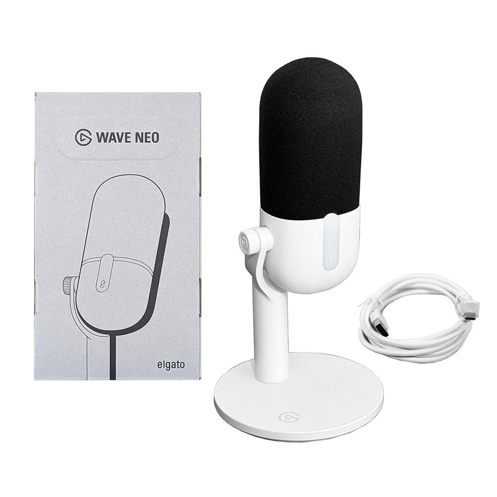 Elgato Wave Neo USB Condenser Microphone (White) 10MAI9901 - for PC ...