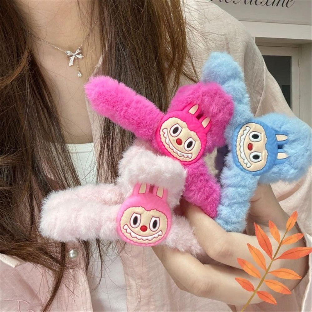 การ์ตูนน่ารัก Labubu Plush Sweet Shark คลิปแฟชั่นคว้าคลิปอเนกประสงค์ ...