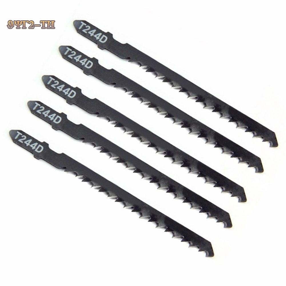 5 ชิ้น/เซ็ต T244D HCS T-Shank โค้งจิ๊กซอว์ใบมีดสําหรับไม้ Fast Cutting ...
