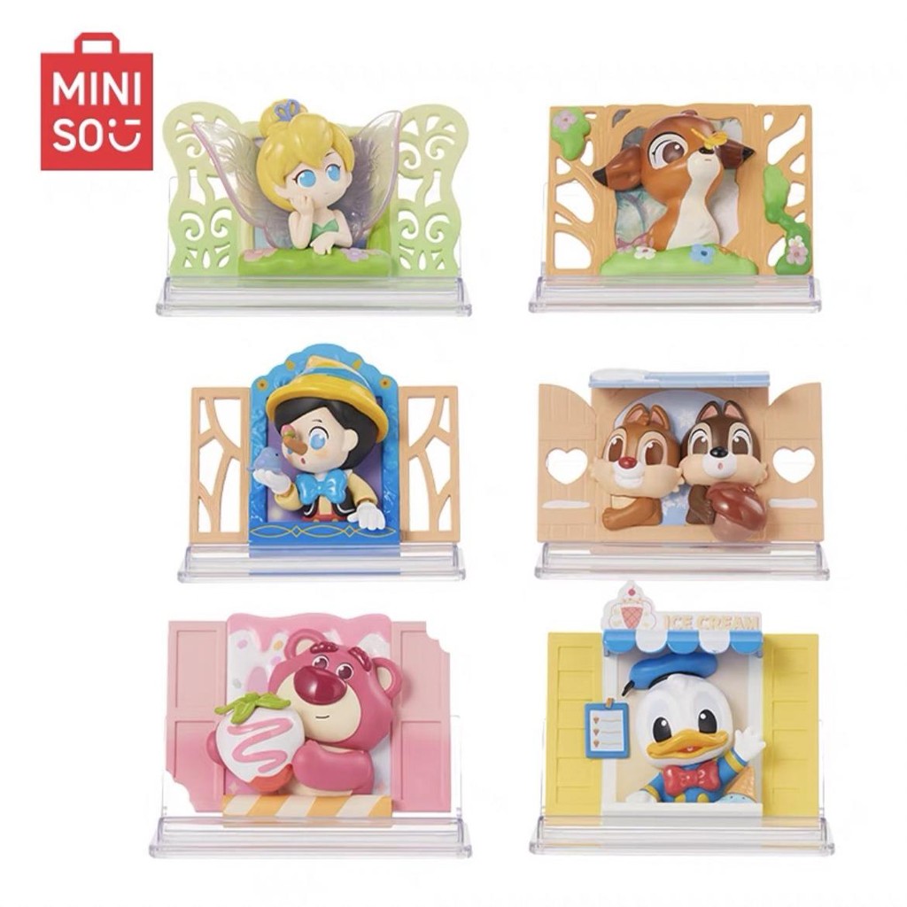 [คลังสินค้าพร้อม] Miniso Disney Stamp Window Story Series เครื่องประดับ ...