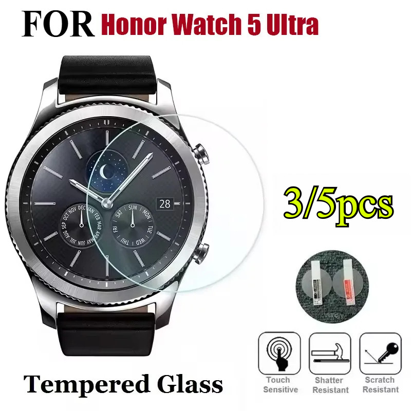 3/5ชิ้น กระจกนิรภัยใสฟิล์มป้องกันหน้าจอสําหรับ ให้เกียรติ ดู 5 ฟิล์มกัน ...