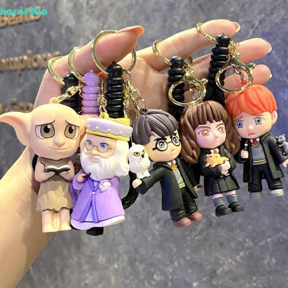 HARRIETTLO Hali Potter พวงกุญแจ, ภาพยนตร์ Hermione Harries 3D พวงกุญแจ ...