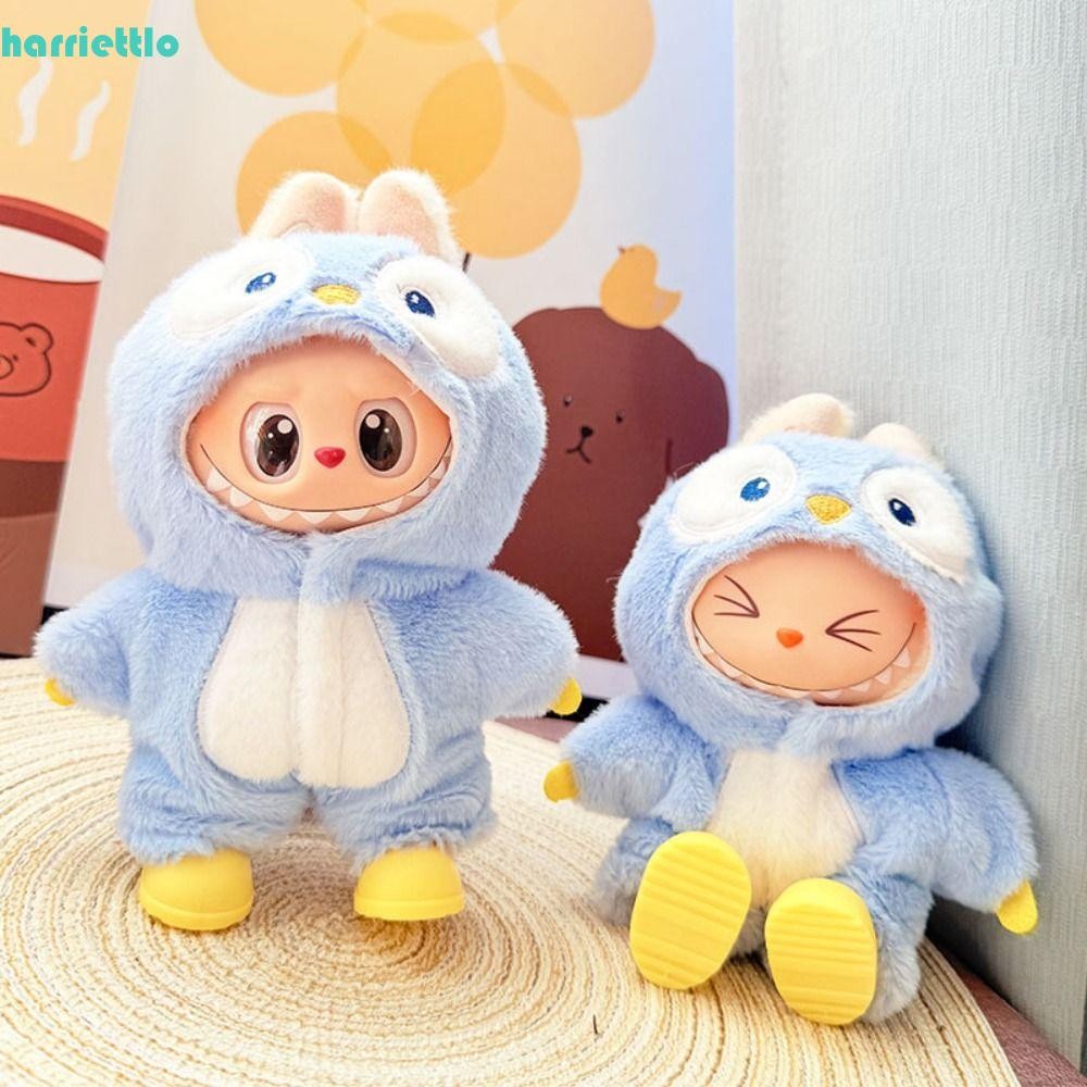 HARRIETTLO Labubu ชุดบอดี้สูทลายการ์ตูนตุ๊กตา, Penguin Shark นั่ง ...