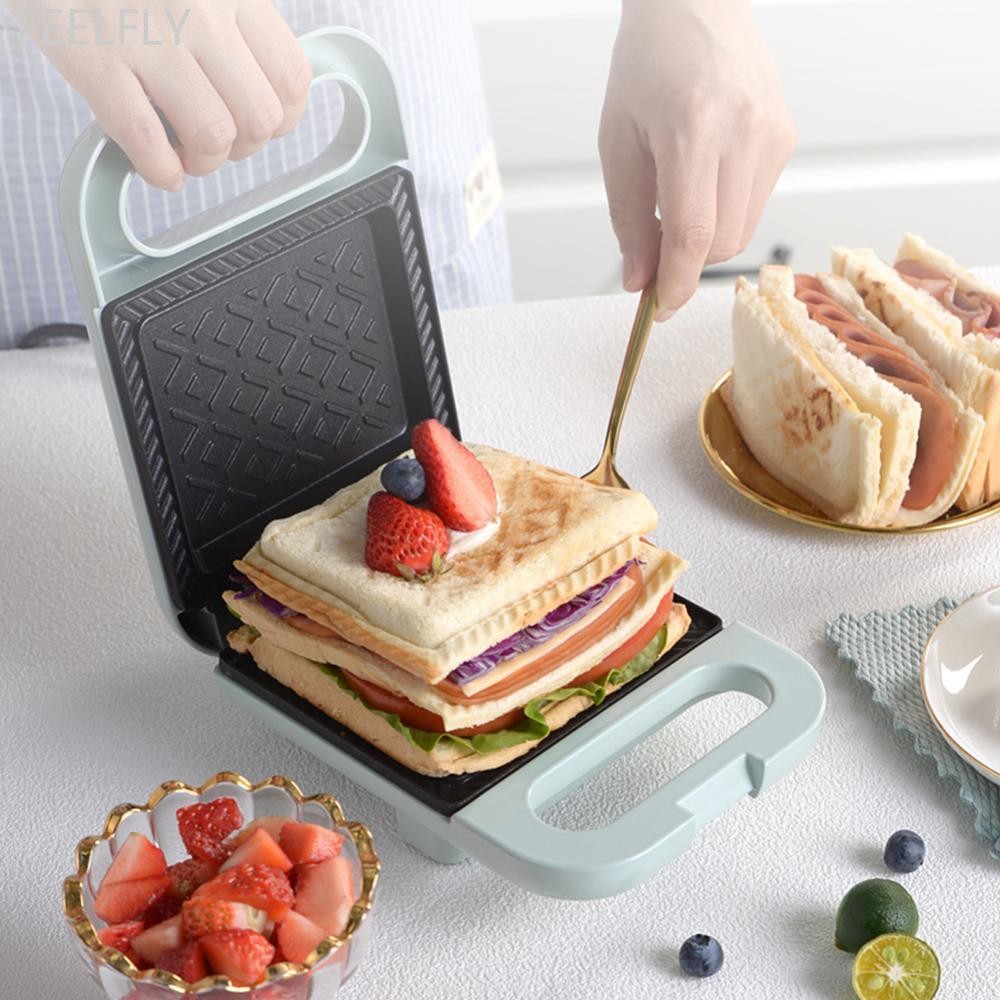 FEELFLY Multi-Function Crispy Edge Sandwich Maker EU Plug อาหารเช้า ...