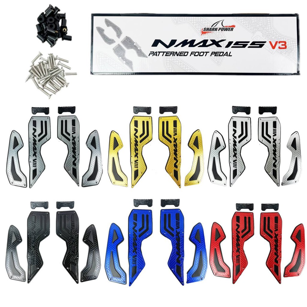 YAMAHA NMAX 155 V3 NMAX ใหม่ 2025 CARPET CNC ALLOY FLOOR PANEL FLOOR ...