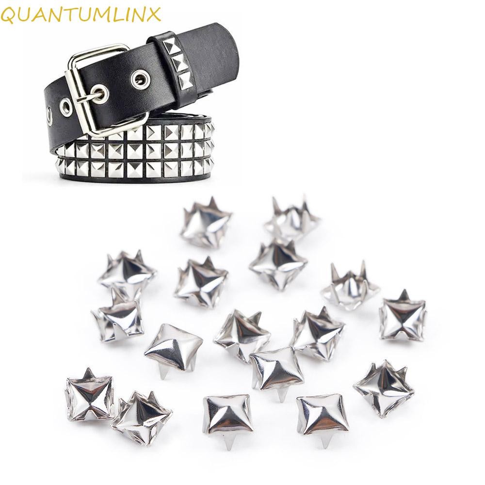 QUANTUML Square Rivets 100 ชิ้น/แพ็คคุณภาพ Releasable พีระมิดรูปร่าง ...