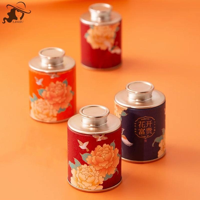 LISHU Solid Mini Empty Tea กระป๋องดีบุกในครัวเรือนสีเขียว ck ชาปิดผนึก ...