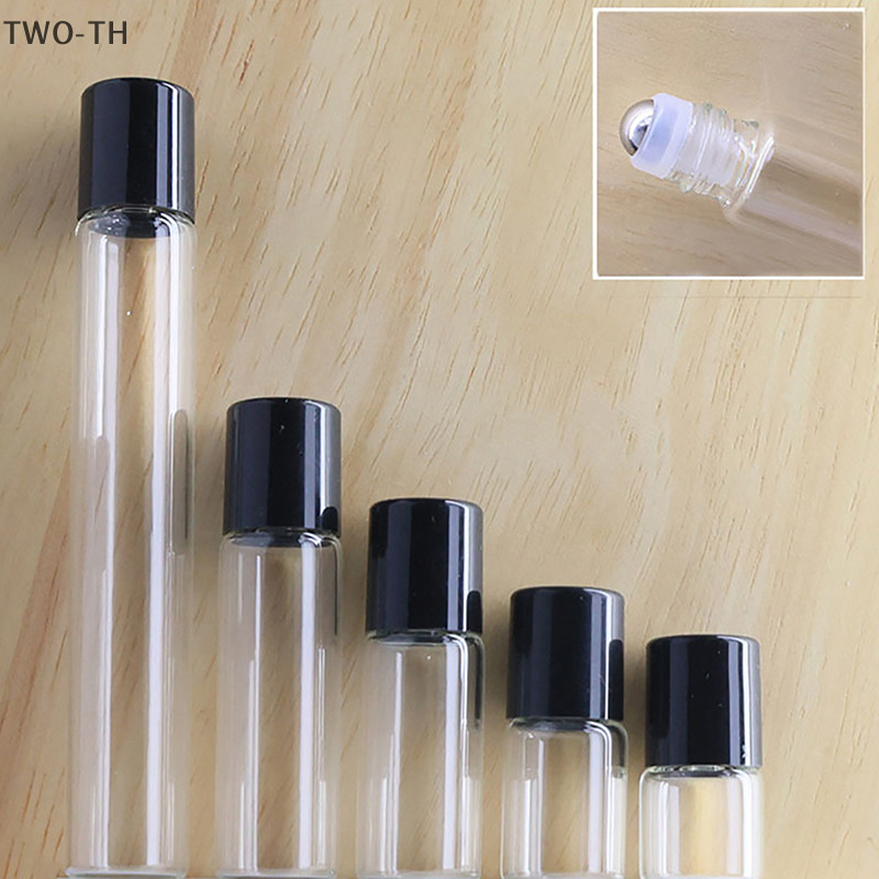 Two-th 1ml 2ml 3ml 5ml 10ml Amber Thin Glass Roll On ขวดรีฟิลเปล่า ...