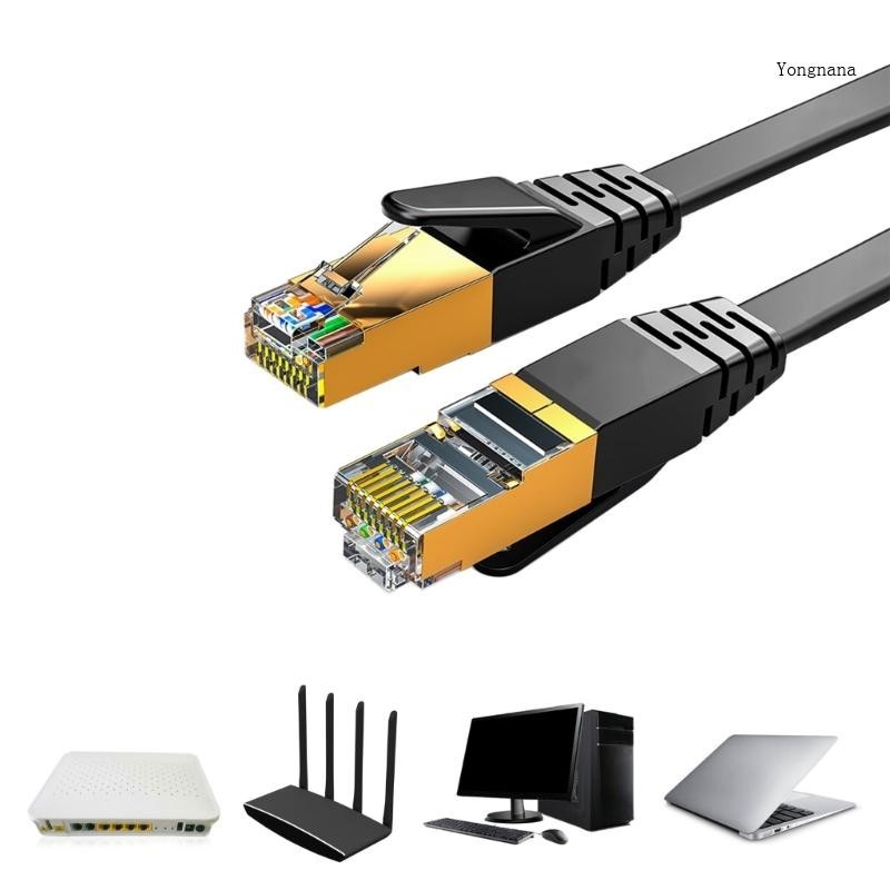 CH* สายแบน Cat7 ความเร็วที่รวดเร็ว 10Gbps Cat 7 Rj45 Ethernet ...