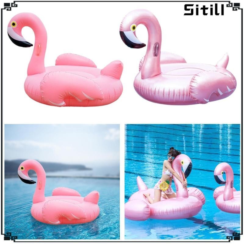 [ขาตั้ง] Flamingo Floatie Lounger Summer Lounger Raft Ride on ...