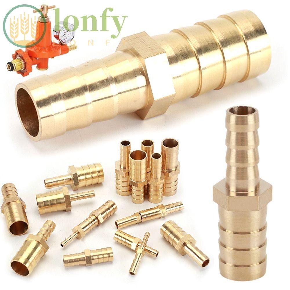 Lonfy ข้อต่อท่อตรง, 2 Way Coupler Connector อะแดปเตอร์ท่อ Barb ...