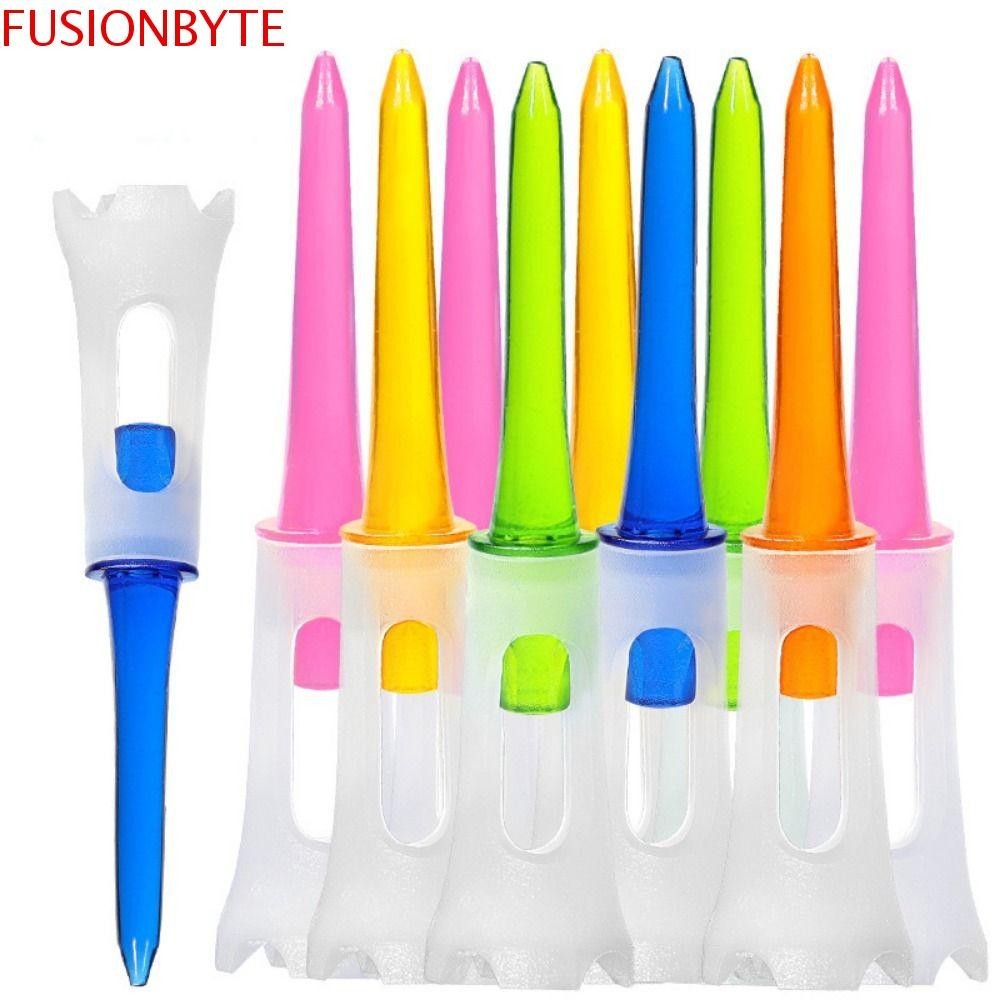 Fusionbyte 10 ชิ้น/ล็อตกอล์ฟ Tees, Ball Holder Low Resistance Golf Clubs Tee, อุปกรณ์กอล์ฟ 83 ...