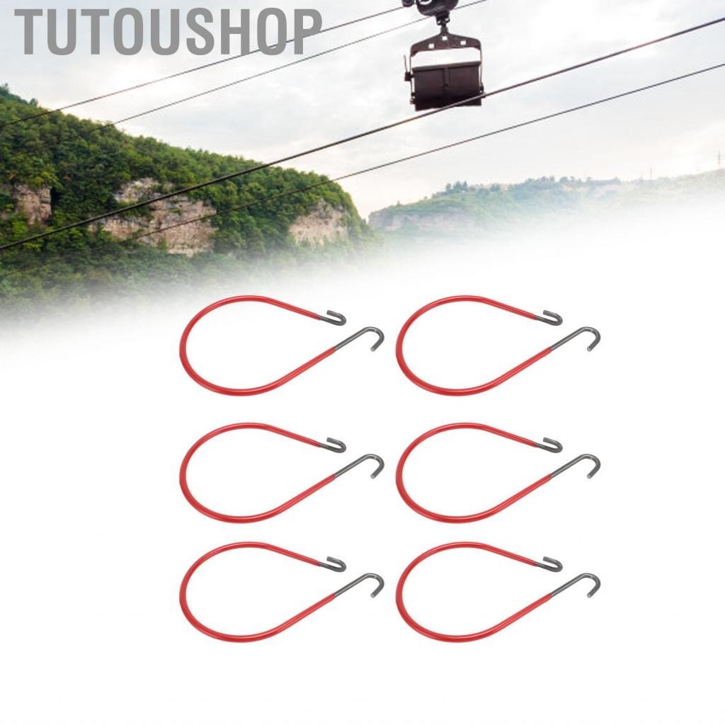 Tutoushop 6PCS Mining Cable Hook เพดานเหล็กคาร์บอน ไม้แขวนเสื้อ สำหรับ ...