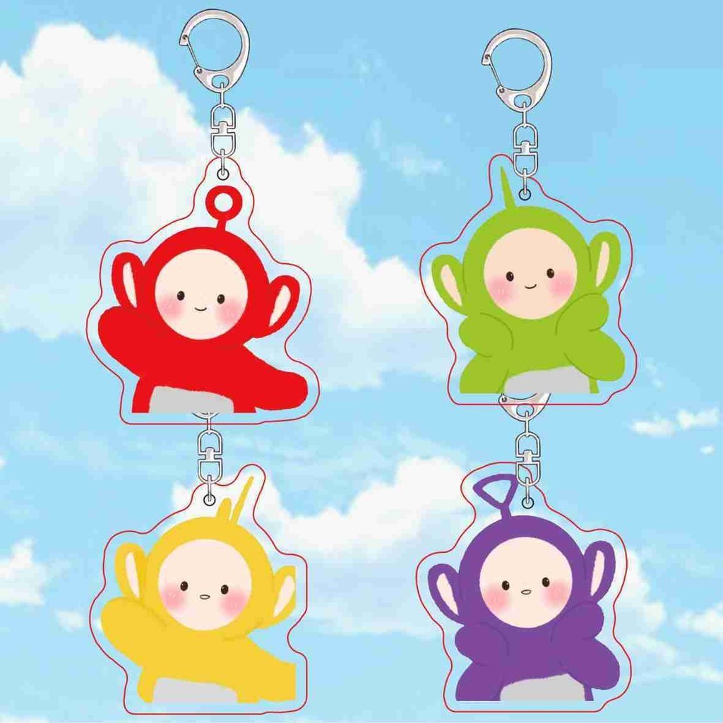 [จี้] Teletubbies การ์ตูนอะนิเมะพวงกุญแจอะคริลิค Tintin Lala Little ...