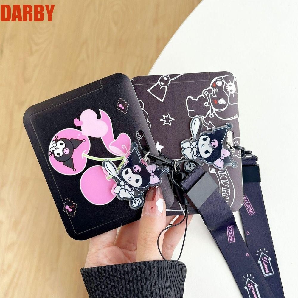 Darby ผู้ถือบัตรการ์ตูนน่ารัก Kawaii Kuromi Melody Bus ฝาครอบจัดเก็บ ...